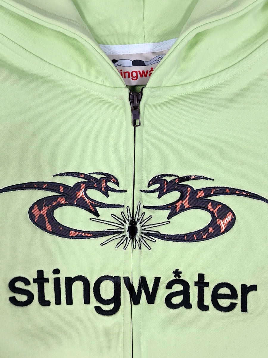 LEOPARD MOSES ZIP UP HOODIE｜GROEING GREEN – NOU-KON