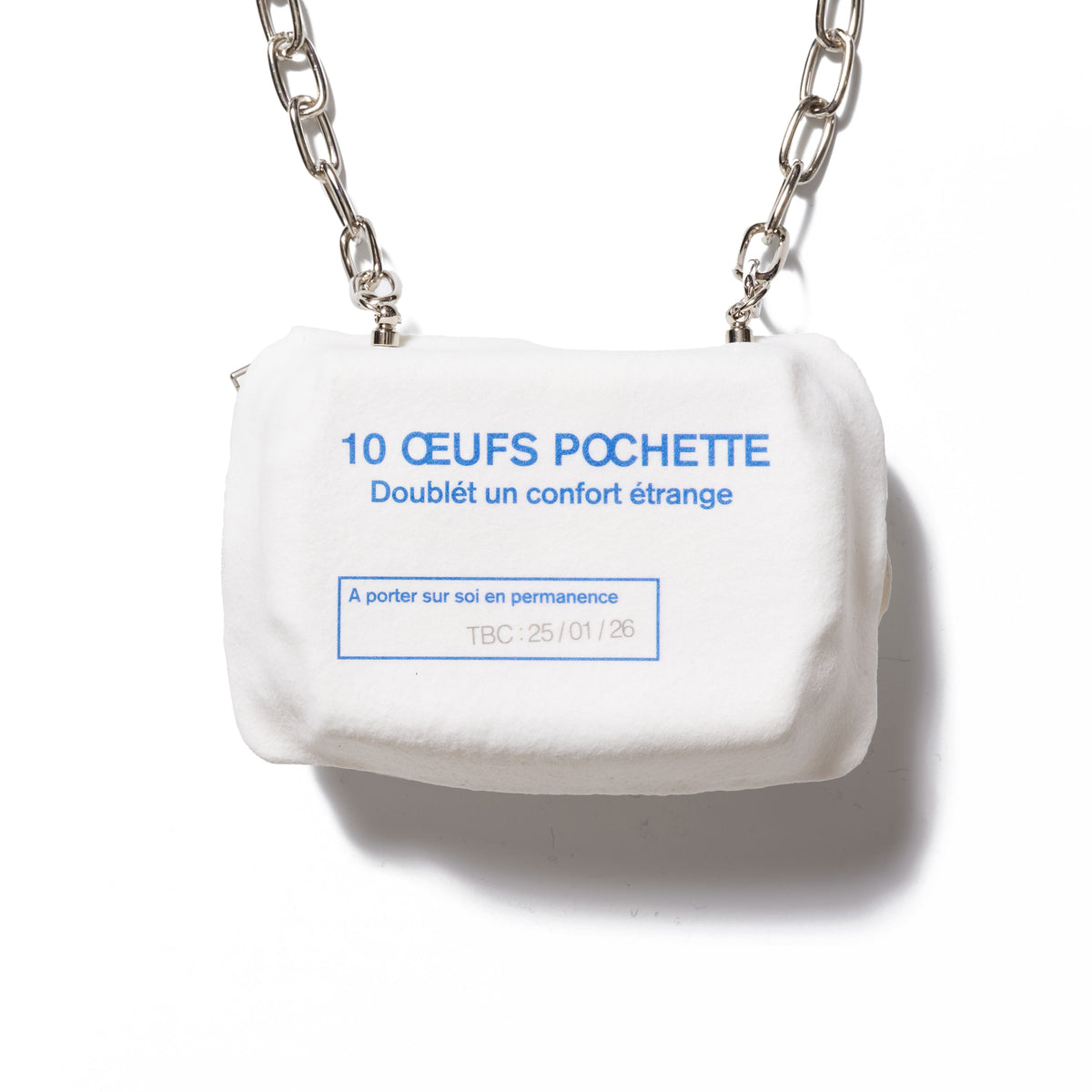 "EGG PACK" POUCH｜WHITE – NOU-KON